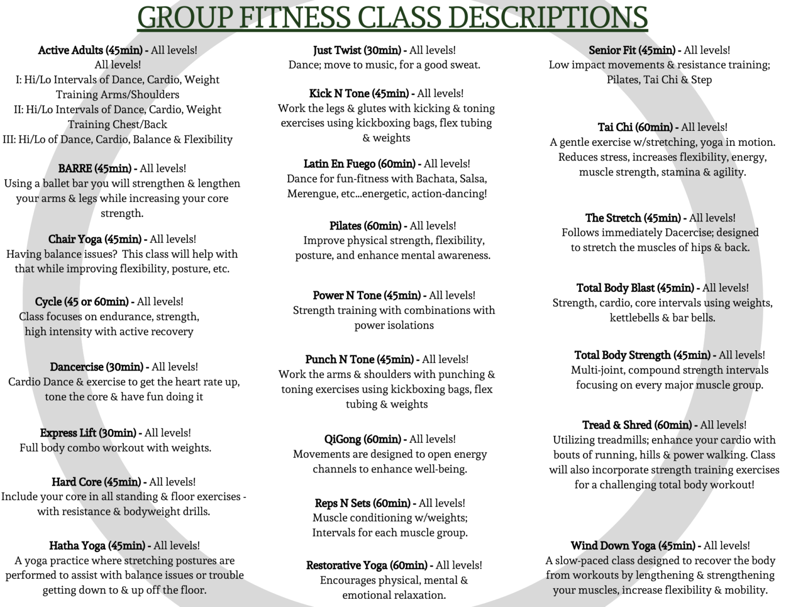 Fitness Classes